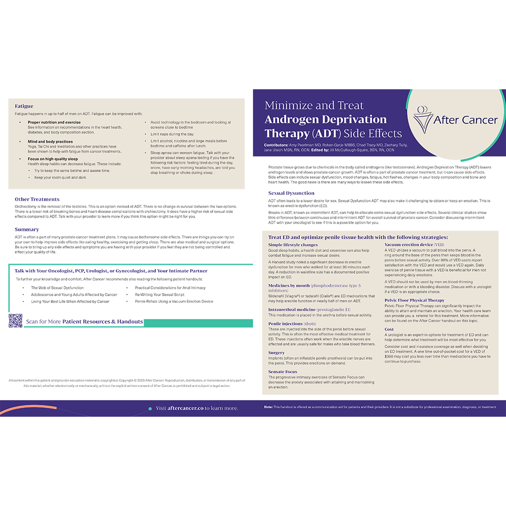 Minimize and Treat Androgen Deprivation Therapy (ADT) Side Effects ...